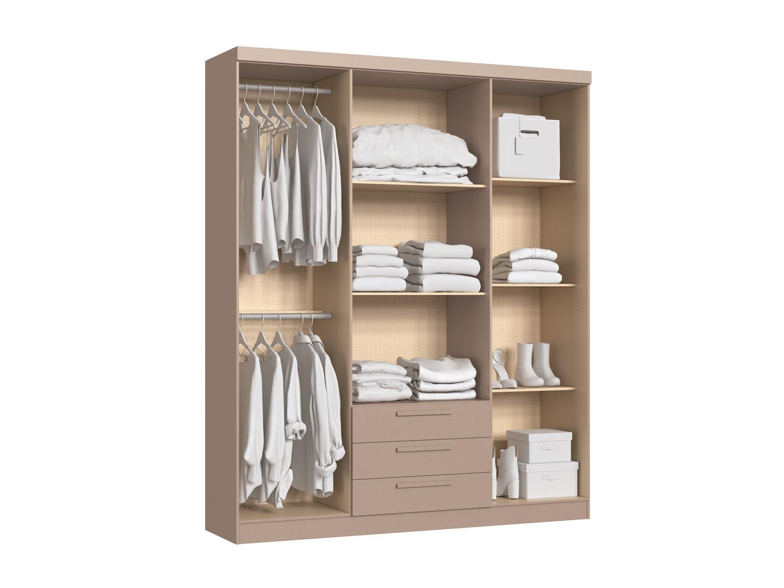 3280A Guarda-roupa 4 portas BRAVO NEW – Móveis Castro