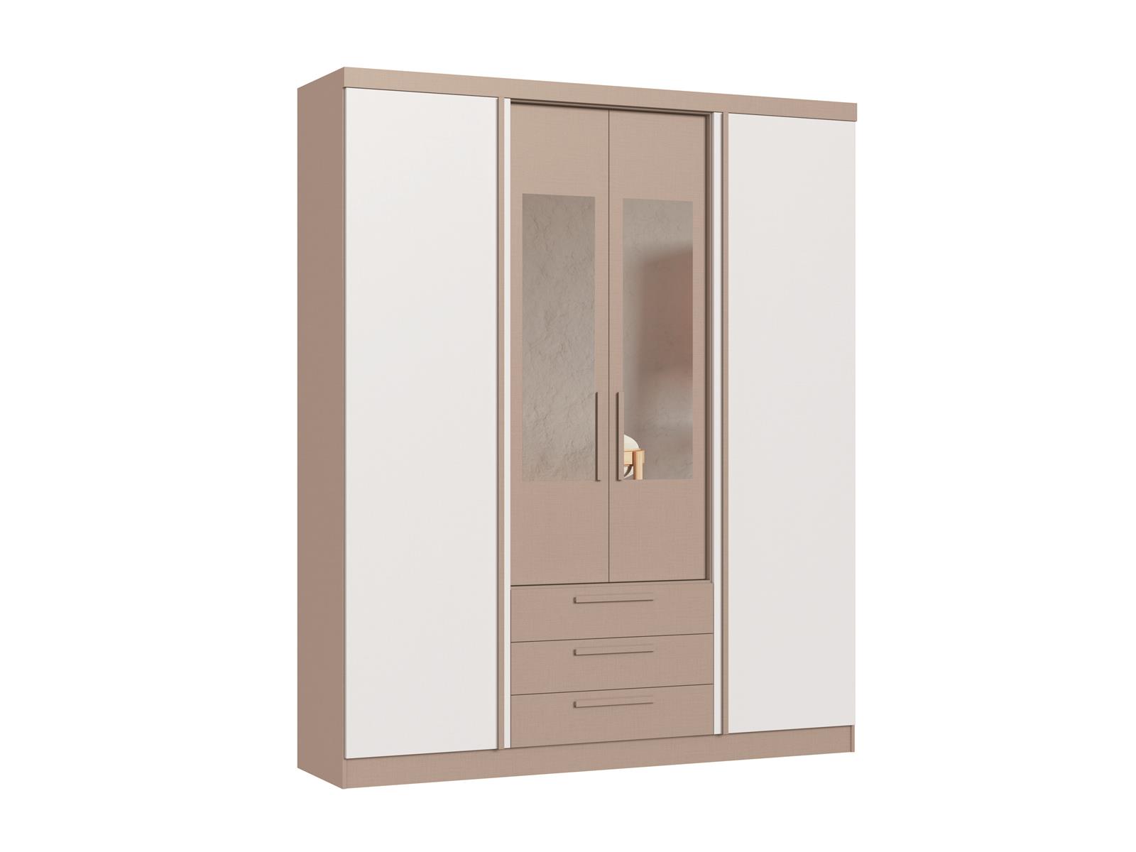 3280A Guarda-roupa 4 portas BRAVO NEW – Móveis Castro